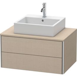 Duravit XSquare Waschtisch-Unterschrank XS491007575 80x40x54,8cm, 2 Schubk&auml;sten, Leinen