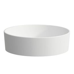 Laufen Waschtisch-Schale Kartell 8123317571121 42x42x13,5cm, wei&szlig; matt, o. &Uuml;berl., Saphirkeramik