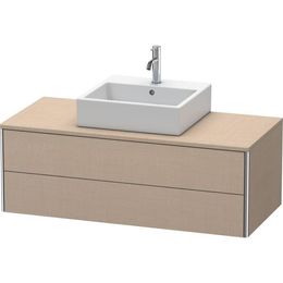Duravit XSquare Waschtisch-Unterschrank XS491207575 120x40x54,8cm, 2 Schubk&auml;sten, Leinen