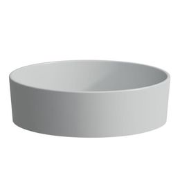 Laufen Waschtisch-Schale Kartell 8123317591121 42x42x13,5cm, grau, ohne &Uuml;berlauf, Saphirkeramik