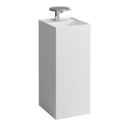 Laufen Kartell Waschtisch H8113317571111 37,5x43,5x90cm, freistehend, ohne &Uuml;berlauf, 1 Hahnloch, wei&szlig; matt