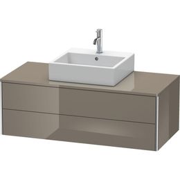 Duravit XSquare Waschtisch-Unterschrank XS491208989 120x40x54,8cm, 2 Schubk&auml;sten, Flannel Grey hochglanz