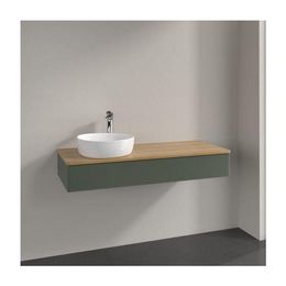Villeroy & Boch Villeroy und Boch Antao Waschtisch-Unterschrank K11111HL 120x19x50cm, Waschbeckenplattenfarbe honey oak, leaf green matt lacquer