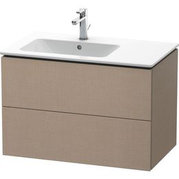 Duravit L-Cube Waschtisch-Unterschrank LC629107575 82x48,1x55cm, 2 Schubk&auml;sten, Becken links, leinen