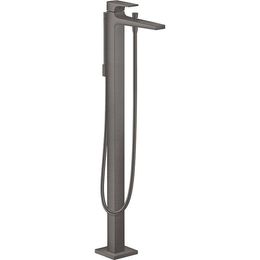 Hansgrohe Metropol Fertigmontageset 32532340 Wannen-Einhebelmischer, bodenstehend, Ausladung 235 mm, brushed black chrome