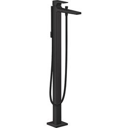 Hansgrohe Metropol Fertigmontageset 32532670 Wannen-Einhebelmischer, bodenstehend, Ausladung 235 mm, mattschwarz