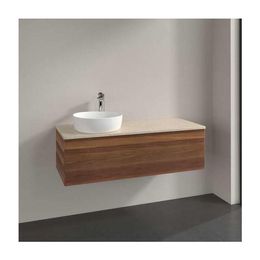 Villeroy & Boch Villeroy und Boch Antao Waschtisch-Unterschrank K33113HM 120x36x50cm, Waschbeckenplattenfarbe botticino, warm walnut
