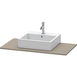 Duravit XSquare Konsole XS060E09090 100x55cm, mit 1 Ausschnitt, Flannel Grey seidenmatt
