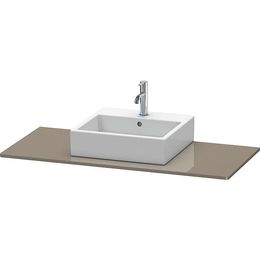 Duravit XSquare Konsole XS060D08989 80x55cm, mit 1 Ausschnitt, Flannel Grey hochglanz