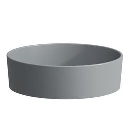 Laufen Kartell Waschtisch-Schale H8123317581121 42x42x13,5cm, ohne Hahnloch/ohne &Uuml;berlauf, graphit matt