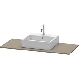 Duravit XSquare Konsole XS060D09090 80x55cm, mit 1 Ausschnitt, Flannel Grey seidenmatt