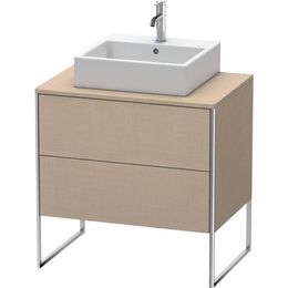 Duravit XSquare Waschtisch-Unterschrank XS492007575 80x53,8x54,8cm, 2 Ausz&uuml;ge, Leinen