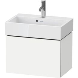 Duravit L-Cube Waschtisch-Unterschrank LC611901818 58,4x39,1x39,4cm, 1 Auszug, wandh&auml;ngend, wei&szlig; matt
