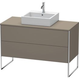 Duravit XSquare Waschtisch-Unterschrank XS492209090 120x53,8x54,8cm, 2 Ausz&uuml;ge, Flannel Grey seidenmatt