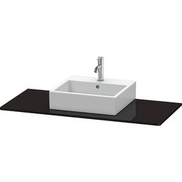 Duravit XSquare Konsole XS060F04040 120x55cm, mit 1 Ausschnitt, schwarz hochglanz