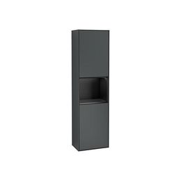 Villeroy & Boch Villeroy und Boch Finion Hochschrank F460PDHG 41,8x151,6x27cm, links, Regal Black Matt Lacquer, Midnight Blue Matt Lacquer