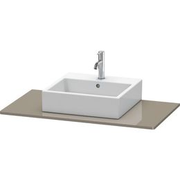 Duravit XSquare Konsole XS060E08989 100x55cm, mit 1 Ausschnitt, Flannel Grey hochglanz