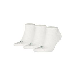 Puma Herren Sneakersocken "Socken Sneaker Plain 3P 3er Pack", Gr. 43, wei&szlig;, Obermaterial: 66% Baumwolle CO. 18% Polyamid PA. 14% Polyester PES. 2%