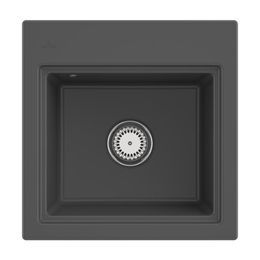 Villeroy & Boch Villeroy und Boch Subway Style 50 S Einbausp&uuml;le 331500i4 Sp&uuml;lbecken, 500 x 510 mm, graphit CeramicPlus