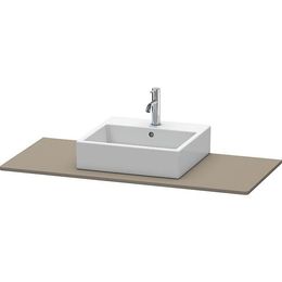 Duravit XSquare Konsole XS060F09090 120x55cm, mit 1 Ausschnitt, Flannel Grey seidenmatt