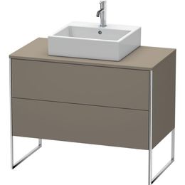 Duravit XSquare Waschtisch-Unterschrank XS492109090 100x53,8x54,8cm, 2 Ausz&uuml;ge, Flannel Grey seidenmatt