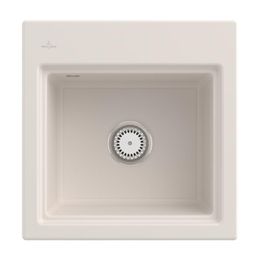 Villeroy & Boch Villeroy und Boch Subway Style 50 S Einbausp&uuml;le 331500KR Sp&uuml;lbecken, 500 x 510 mm, crema CeramicPlus
