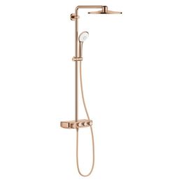 Grohe Duschsystem 26507DA0 warm sunset, mit AP-Thermostat, Duscharm 45cm schwenkbar
