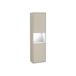 Villeroy & Boch Villeroy und Boch Finion Hochschrank F460GFHH 41,8x151,6x27cm, links, Regal Glossy White Lacquer, Sand Matt Lacquer