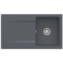 Villeroy & Boch Villeroy & Boch Siluet Einbausp&uuml;le 333501i4 mit Ablaufgarnitur und Handbet&auml;tigung, Graphit