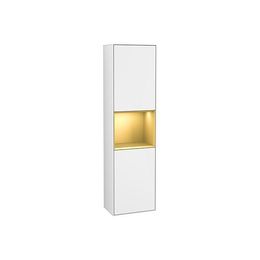 Villeroy & Boch Villeroy und Boch Finion Hochschrank F470HFGF 41,8x151,6x27cm, rechts, Regal Gold Matt Lacquer, Glossy white lacquer