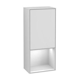 Villeroy & Boch Villeroy und Boch Finion Seitenschrank G550GFGF 41,8cm, rechts, Emotion, Regal unten Glossy White, Glossy white lacquer
