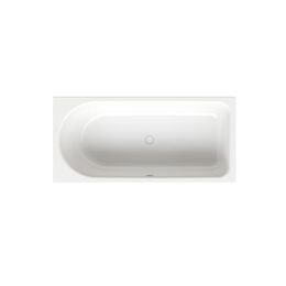 Bette BetteOcean Badewanne 8865-440PLUS 170x80x45cm, Fu&szlig;ende rechts, &Uuml;berlauf vorne, Glasur, snow