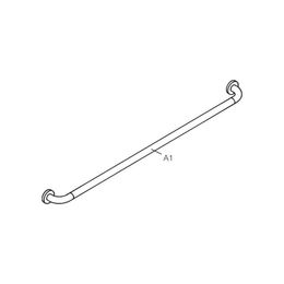 HEWI 801 Wannengriff 801.36.1S99 220-1100mm, reinwei&szlig;