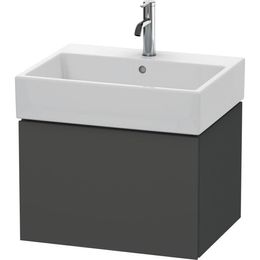 Duravit L-Cube Waschtisch-Unterschrank LC617504949 58,4x 45,9 cm, graphit matt, 1 Auszug, wandh&auml;ngend
