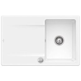 Villeroy & Boch Villeroy & Boch Siluet Einbausp&uuml;le 333402KG mit Ablaufgarnitur und Exzenterbet&auml;tigung, Snow White