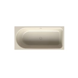 Bette BetteOcean Badewanne 8765-001 170x80x45cm, Fu&szlig;ende rechts, &Uuml;berlauf hinten, pergamon