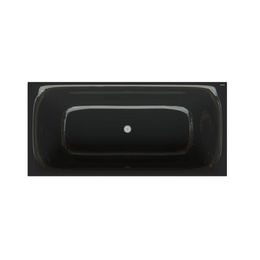 Bette BetteLux Shape Freistehbadewanne 3453-056 190x90x45cm, schwarz, schwarz