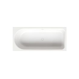 Bette BetteOcean Low-Line Badewanne 8838-287 starwhite, 180x80x38cm, Fu&szlig;ende rechts, &Uuml;berlauf hinten