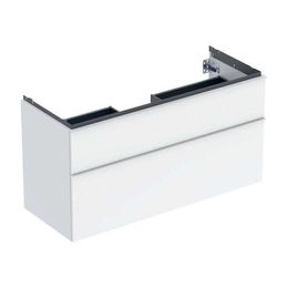 Geberit iCon Waschtisch-Unterschrank 502306011 118,4x61,5x47,6cm, 2 Schubladen, wei&szlig;/lackiert hochgl&auml;nzend