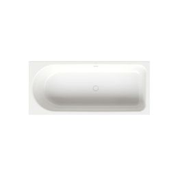 Bette BetteOcean Low-Line Badewanne 8838-440 snow, 180x80x38cm, Fu&szlig;ende rechts, &Uuml;berlauf hinten