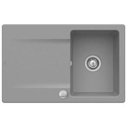 Villeroy & Boch Villeroy & Boch Siluet Einbausp&uuml;le 333402RW mit Ablaufgarnitur und Exzenterbet&auml;tigung, Stone White