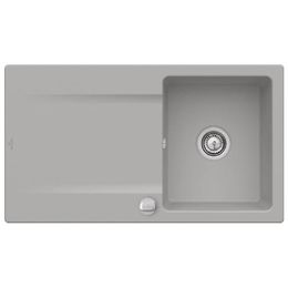 Villeroy & Boch Villeroy & Boch Siluet Einbausp&uuml;le 333502KD mit Ablaufgarnitur und Exzenterbet&auml;tigung, Fossil