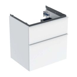 Geberit iCon Waschtisch-Unterschrank 502303011 59,2x61,5x47,6cm, 2 Schubladen, wei&szlig;/lackiert hochgl&auml;nzend