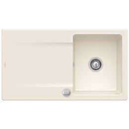 Villeroy & Boch Villeroy & Boch Siluet Einbausp&uuml;le 333502KR mit Ablaufgarnitur und Exzenterbet&auml;tigung, Crema