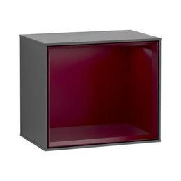 Villeroy & Boch Villeroy und Boch Finion Regalmodul F580HBGK 41,8x35,6x27cm, Regal Peony Matt, Anthracite matt