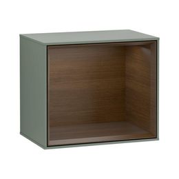 Villeroy & Boch Villeroy und Boch Finion Regalmodul F580GNGM 41,8x35,6x27cm, Regal Walnut Veneer, Olive Matt Lacquer