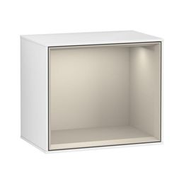 Villeroy & Boch Villeroy und Boch Finion Regalmodul F580HHGF 41,8x35,6x27cm, Regal Sand Matt, Glossy white lacquer