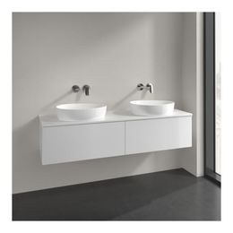 Villeroy & Boch Villeroy und Boch Antao Waschtisch-Unterschrank K39010GF 160x36x50cm, Waschbeckenplattenfarbe Lack, glossy white lacquer