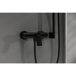 Hansgrohe Vivenis Einhebel-Duscharmatur 75623670 Aufputz, mit Schalld&auml;mpfer, schwarz matt