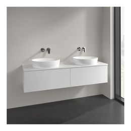 Villeroy & Boch Villeroy und Boch Antao Waschtisch-Unterschrank L39110GF 160x36x50cm, Waschbeckenplattenfarbe Lack, glossy white lacquer, Mit Beleuchtung